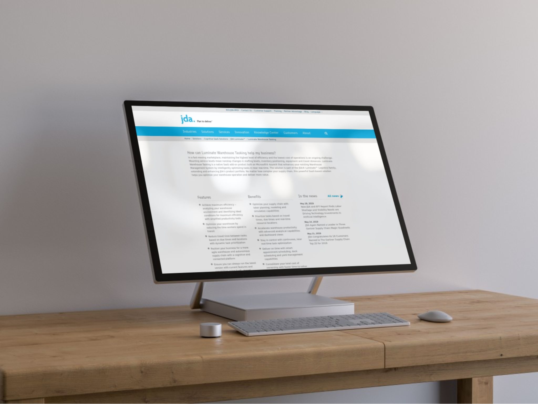 JDA Introduces Machine Learning-Based Warehouse Optimization Solution ...