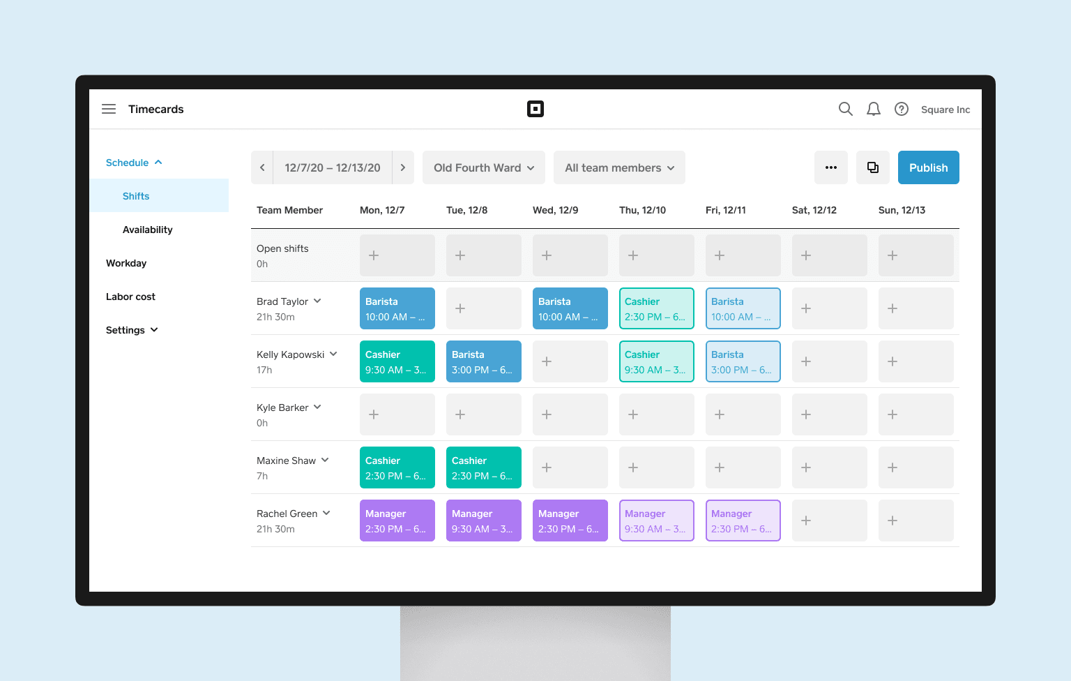 Square Adds Shift Scheduling to its Team Management Suite - Retail ...